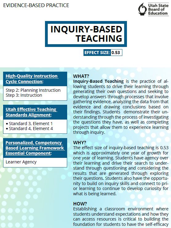 Personalized, Competency Based Learning (PCBL)